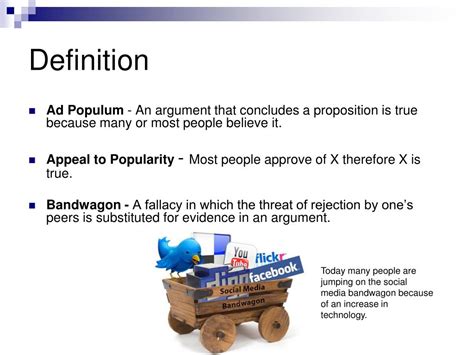 Ppt Ad Populum Appeal To Popularity Bandwagon Powerpoint Presentation