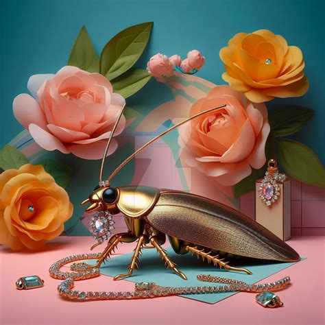 Cockroach Wearing Bling Insect Digital Art Hd By Sorayascorner On Deviantart