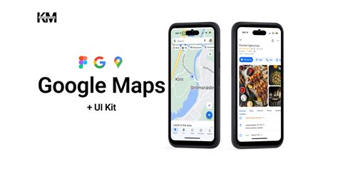 Comprehensive Google Maps UI Kit Buttons Search Bars And More Figma
