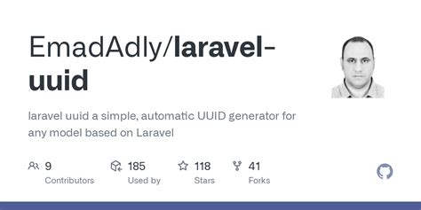 github emadadly laravel uuid laravel uuid a simple automatic uuid