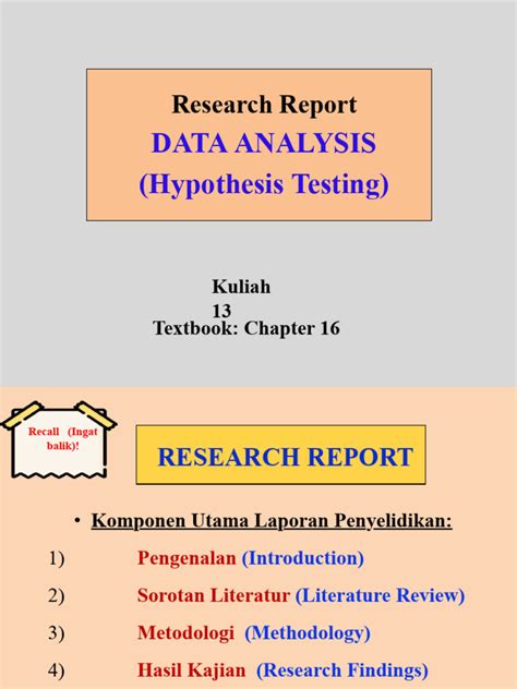 Kuliah 13 Hypothesis Testing Pdf