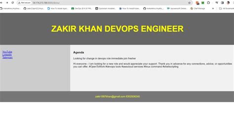 zakir khan devops engineer on linkedin hi friends my new project