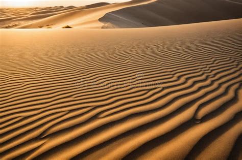 Image Captures The Detailed Textures And Patterns On Sand Dune Stock
