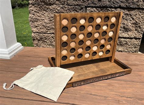Connect 4 Game Wood