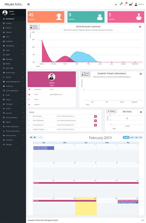 Inilabs College Management System Php Script Inkthemes