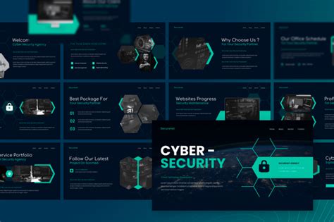 secure net cyber security powerpoint template incl cyber security