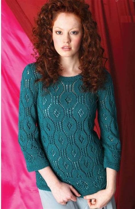 Ажурный пуловер спицами узор Обсуждение на Liveinternet Российский Сервис Онлайн Дневников