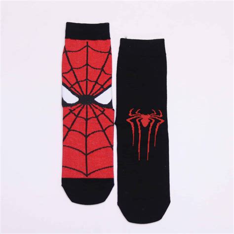 خرید جوراب نیم ساق پسرانه طرح اسپایدرمن مرسین