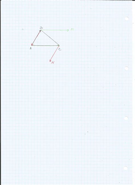 3 Soit Abc Un Triangle Construire Les Points Met N Tels Que Am Ab Ac Bn Bc Ba