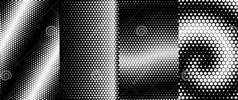 Abstract Geometric Black And White Graphic Design Print Halftone Pattern Vector Illustration