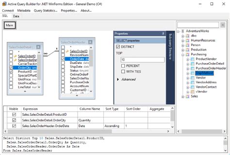 Active Query Builder For Net 32 Improves The User Experience With The New Docked Side Panels