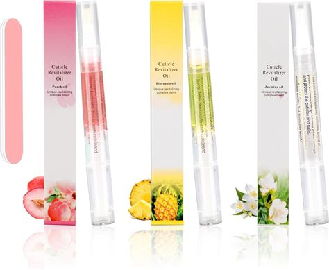 Cuticle Oil Pen 3pcs Nutrition Oil Pen With Nail File Cuticle Oil For