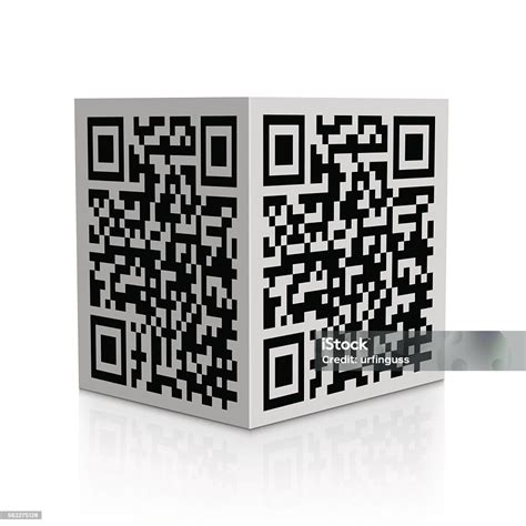 Qr Code On Cube Stock Illustration Download Image Now Binary Code