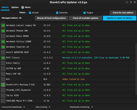 20250206 Skunkcrafts Updater Standalone Client V32d Available Page
