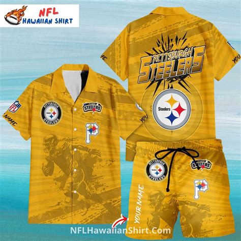 Custom Pittsburgh Steelers Aloha Shirt With Player Graphics Nfl Hawaiian Shirts For All 32