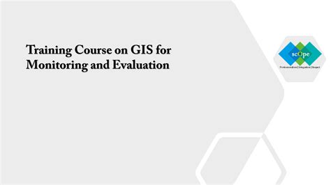 Gis For Monitoring And Evaluation Thin U Learning Platform