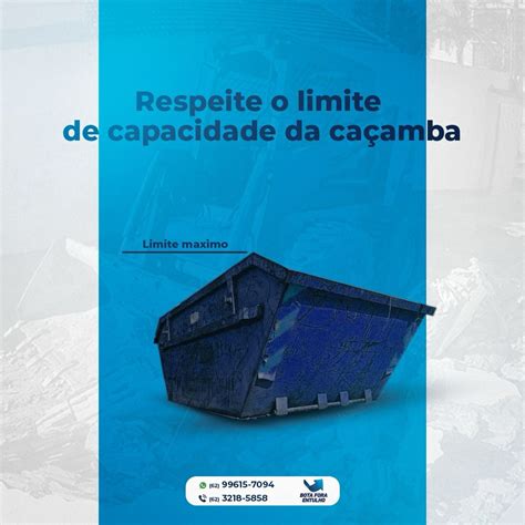 Bota Fora Entulho Locação De Caçambas Em Goiânia E Região