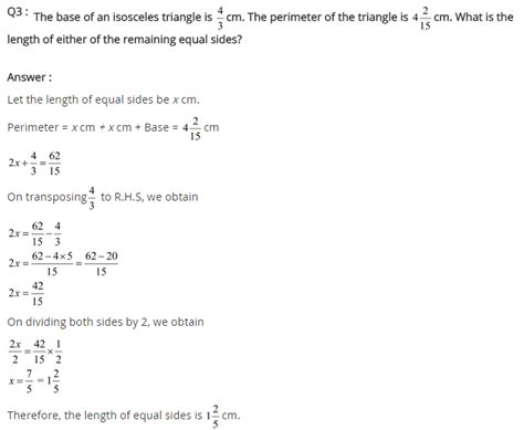 NCERT Solutions For Class Maths Chapter Linear Equations In One Variable Ex Learn CBSE