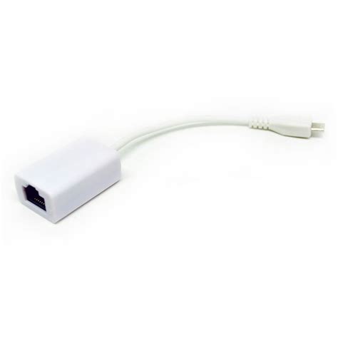 Micro USB Ethernet Adapter LAN Adapter White JakartaNotebook Com