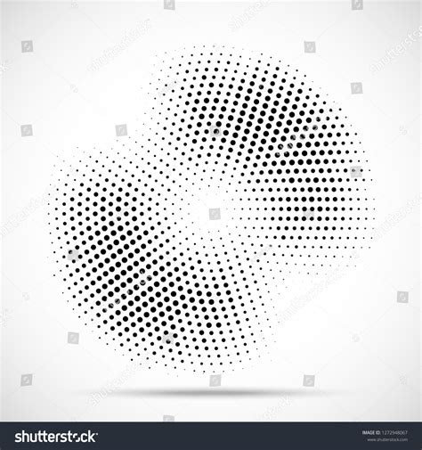 Halftone Circle Frame Dotted Background Round Stock Vector Royalty Free 1272948067 Shutterstock