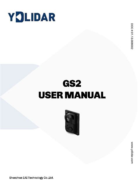 Ydlidar Gs2 Development