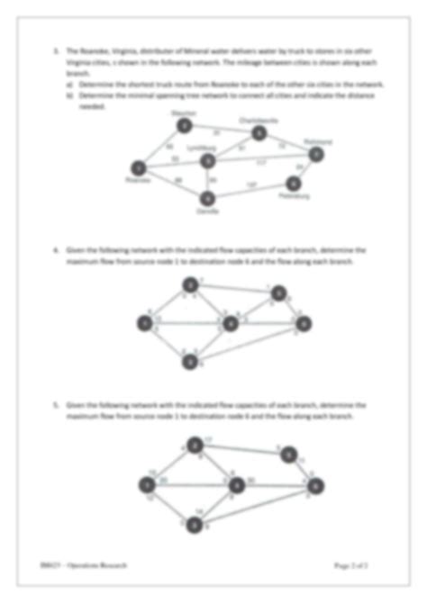 SOLUTION Network Optimization Models Studypool