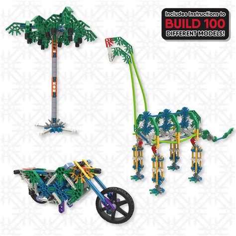 Knex 100 Model Building Set 863 Pieces Basicfun