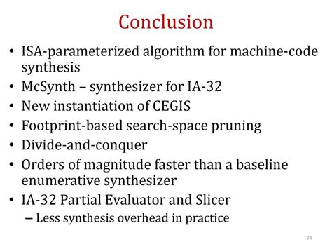 synthesis of machine code from semantics ppt download