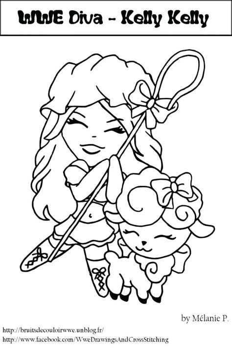 Wwe Divas Coloring Pages At Getdrawings Free Download