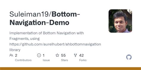 Github Suleiman Bottom Navigation Demo Implementation Of Bottom Navigation With Fragments