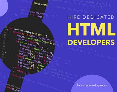 Html Developer Hire Projects Photos Videos Logos Illustrations And Branding Behance