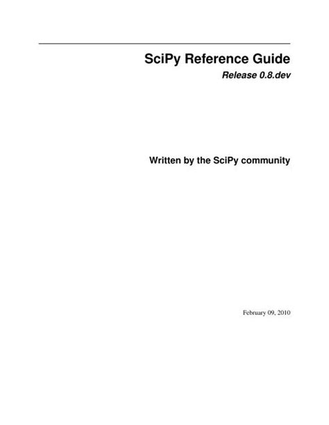Scipy Tutorial Baustatik Info Server