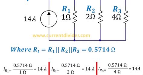 ☑ Current Divider For 3 Resistors In Parallel