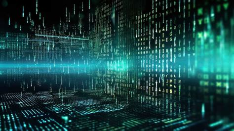 Premium Ai Image An Abstract Digital Background With Binary Code And