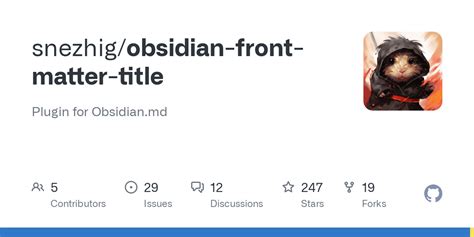 Obsidian Front Matter Title Docs Templates Md At Master · Snezhig Obsidian Front Matter Title