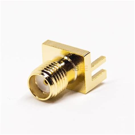 Pcb Edge Mount Sma Female Connector Straight 50 Ohm Metabeeai