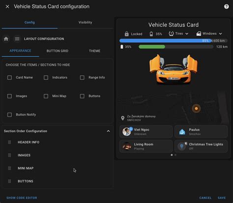 Github Ngocjohn Vehicle Status Card 🚘 Lovelace Custom Card For