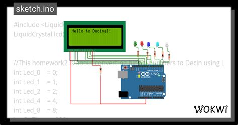Homework2 Bin To Dec Wokwi Esp32 Stm32 Arduino Simulator