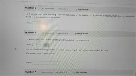 Solved Let X Be A Random Variable Having A Uniform