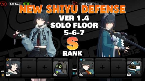 Solo Jane Doe M S Miyabi M S New Shiyu Defense Floor S Rank Zenless Zone