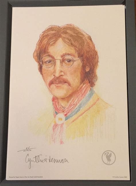 Rare John Lennon By Cynthia Lennon Limited Print Low Number And Signed