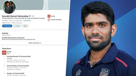 Fans Share Saurabh Netravalkars Linkedin Profile After Oracle Engineers Match Winning