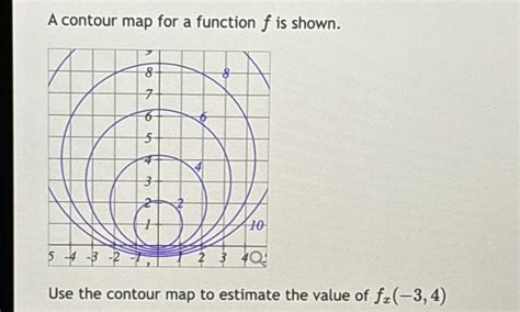 Solved A Contour Map For A Function F Is Shown Use The Chegg