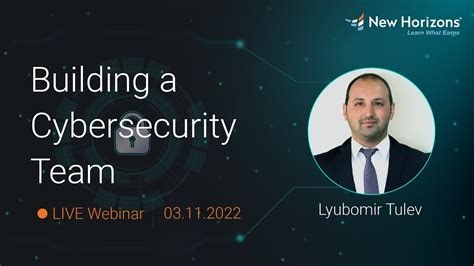 Уебинар Изграждане на екип по киберсигурност 3 ноември 2022 Youtube