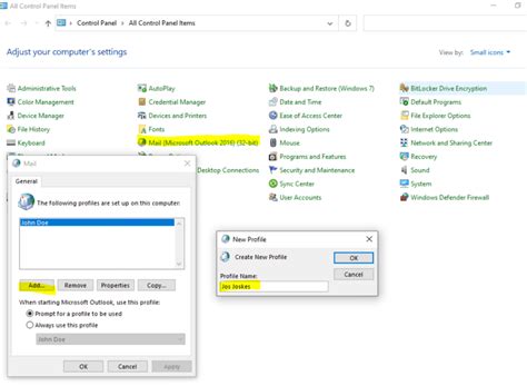 Outlook 20162019 Click To Run Adding Multiple Office 365 E Mail Profiles Sorry Another