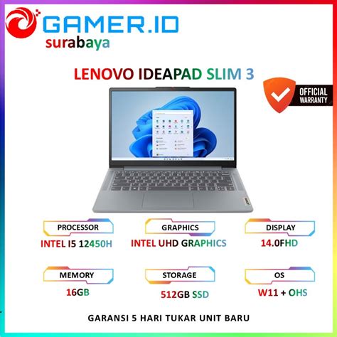 Jual Lenovo Ideapad Slim I H Gb Gb Fhd Shopee Indonesia