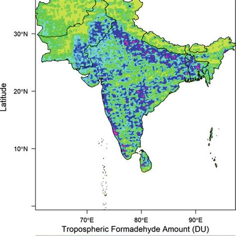 1 Spatial Variations Of Averaged Annual Near Surface Tropospheric