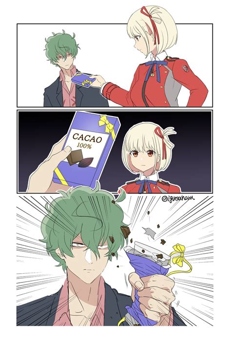 Nishikigi Chisato And Majima Lycoris Recoil Drawn By Igusaharu Danbooru