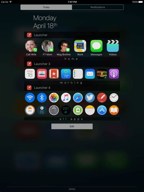 Launcher Lets You Create Ios Widgets That Display Or Hide Based On Day Time Or Location