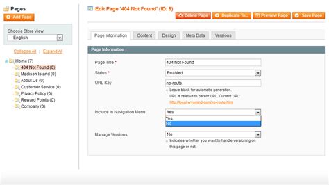 cms tree magento extension